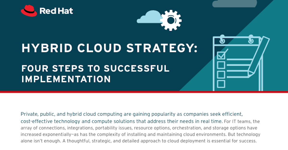 Hybrid Cloud Strategy Checklist - Enterprise Technology International