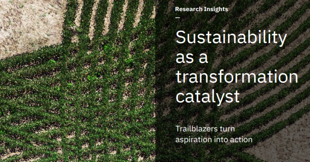 Sustainability as a Transformation Catalyst - Enterprise Technology ...
