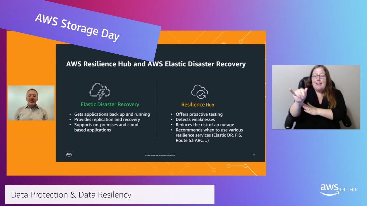 AWS On Air. AWS Storage Day 2022 | Data Protection and Data Resiliency with AWS - Enterprise ...